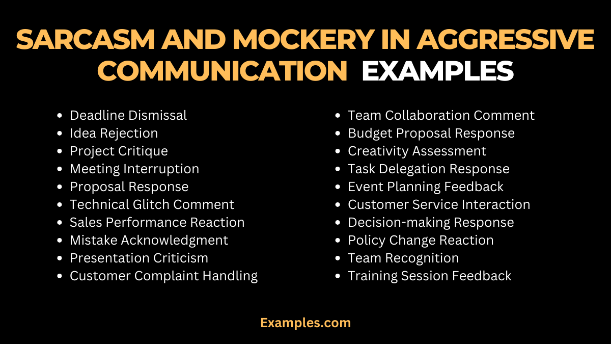 Sarcasm and Mockery in Aggressive Communication: Examples, PDF