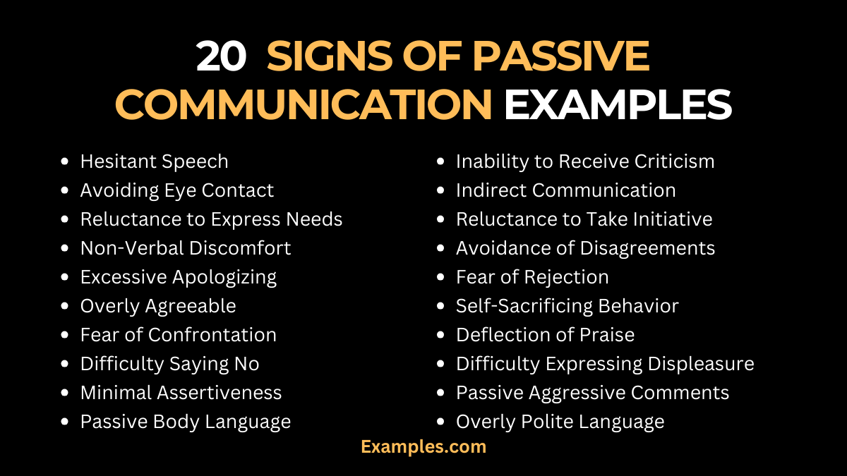 Signs of Passive Communication - 19+ Examples
