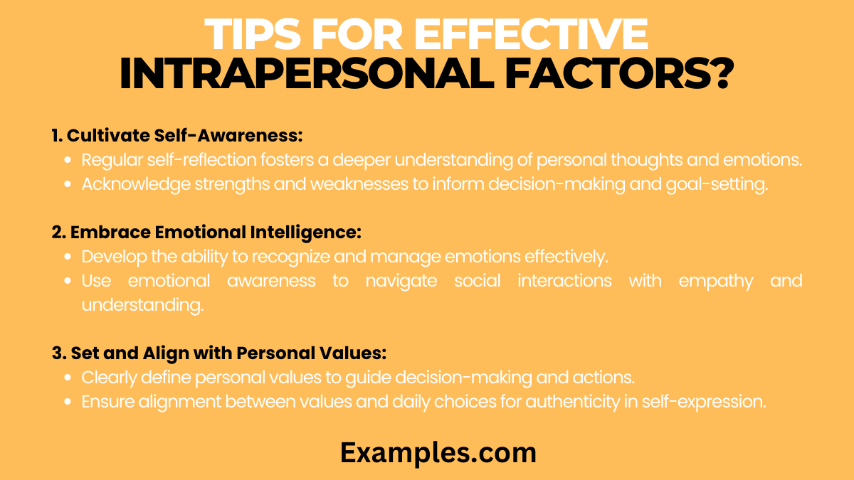 Intrapersonal Factors - 24+ Examples, Tips