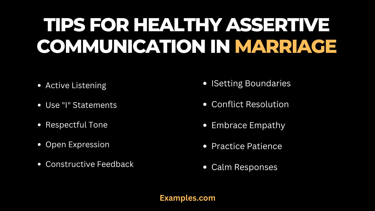 Assertive Communication in Marriage, Examples, PDF