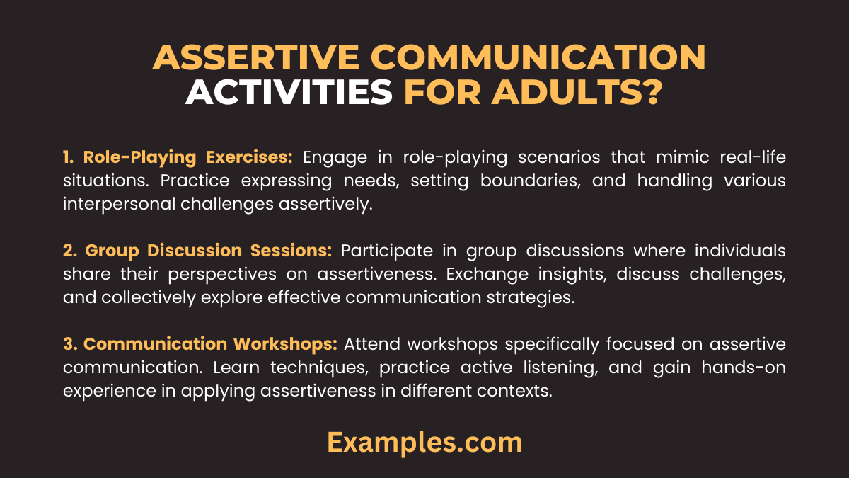 Assertive Communication For Adults: Examples , Pdf