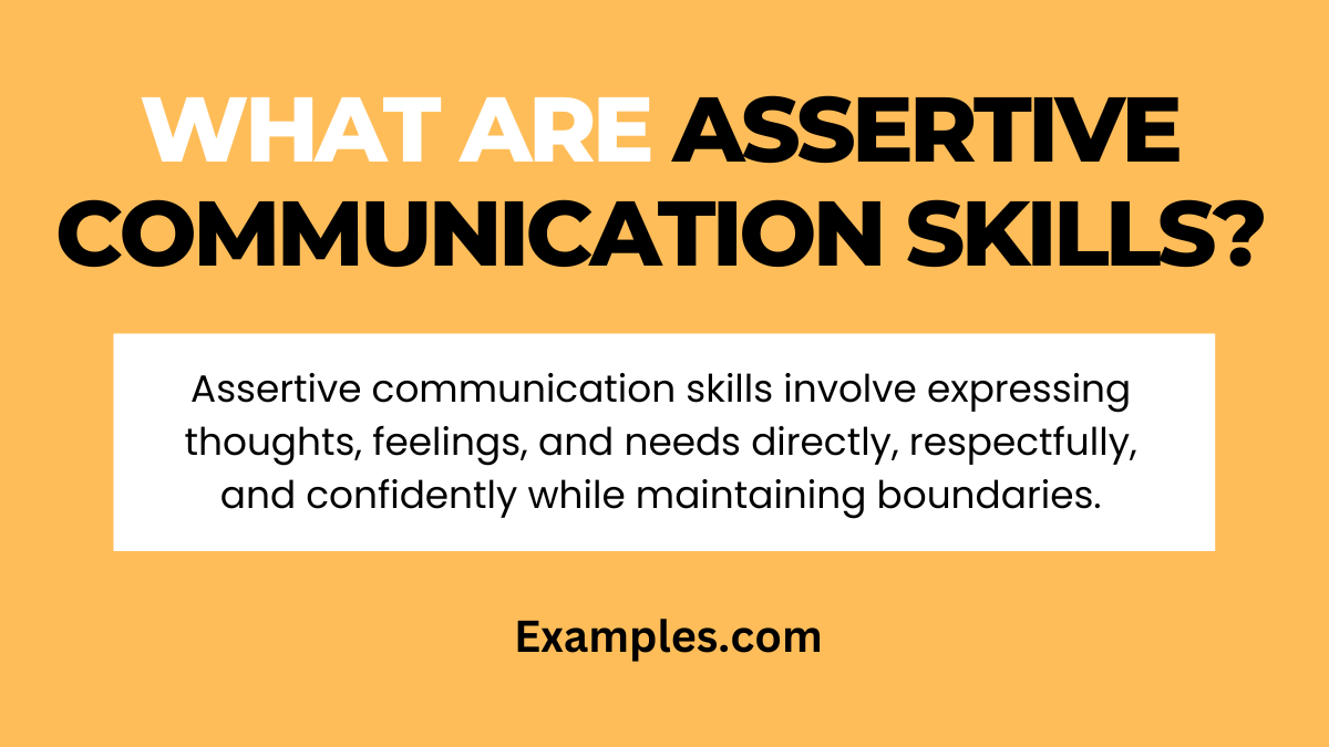 Assertive Communication Skills: Examples, PDF