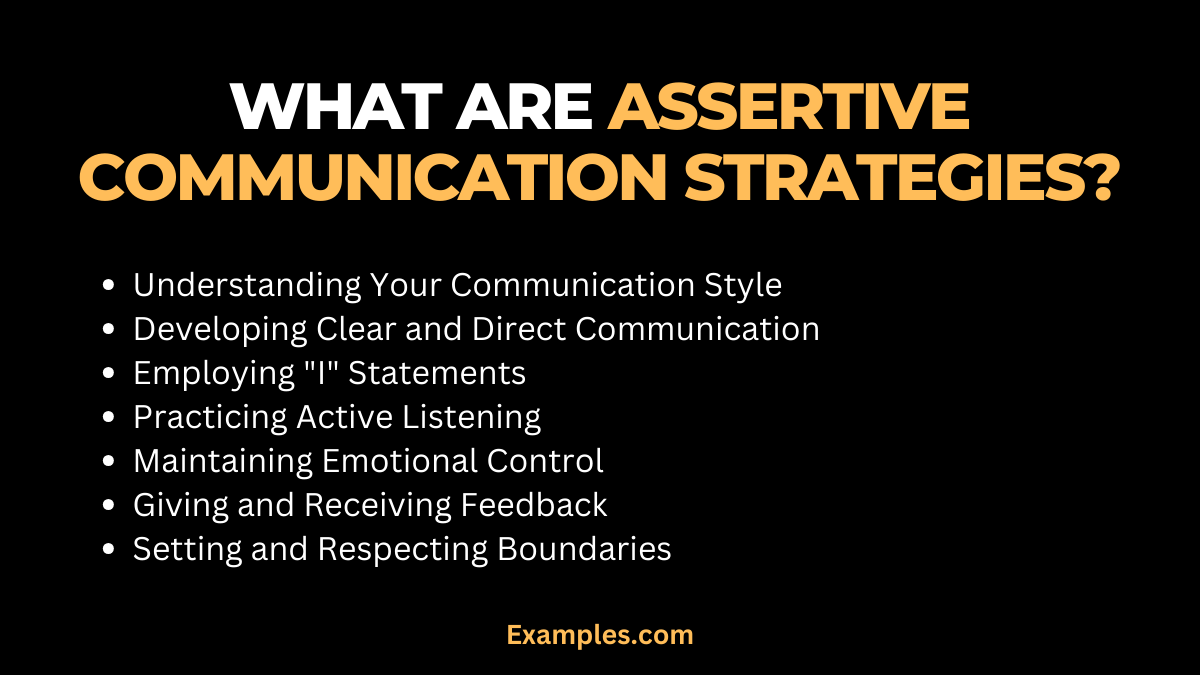 Assertive Communication Strategies Examples Pdf