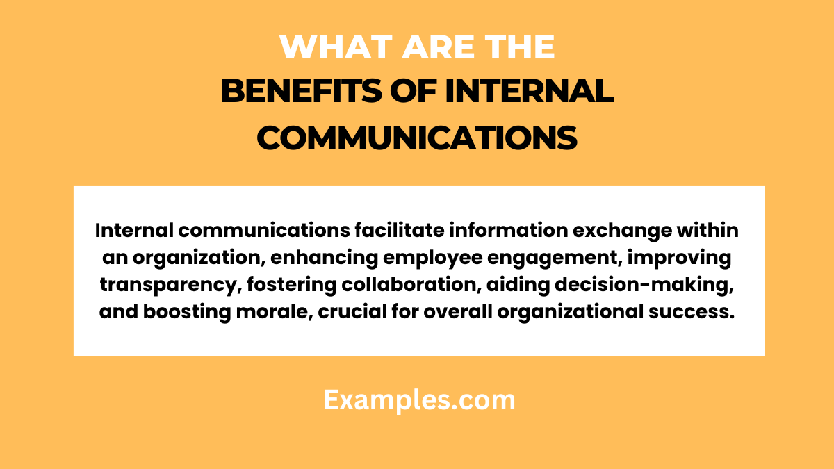 Benefits of Internal Communication - 9+ Examples