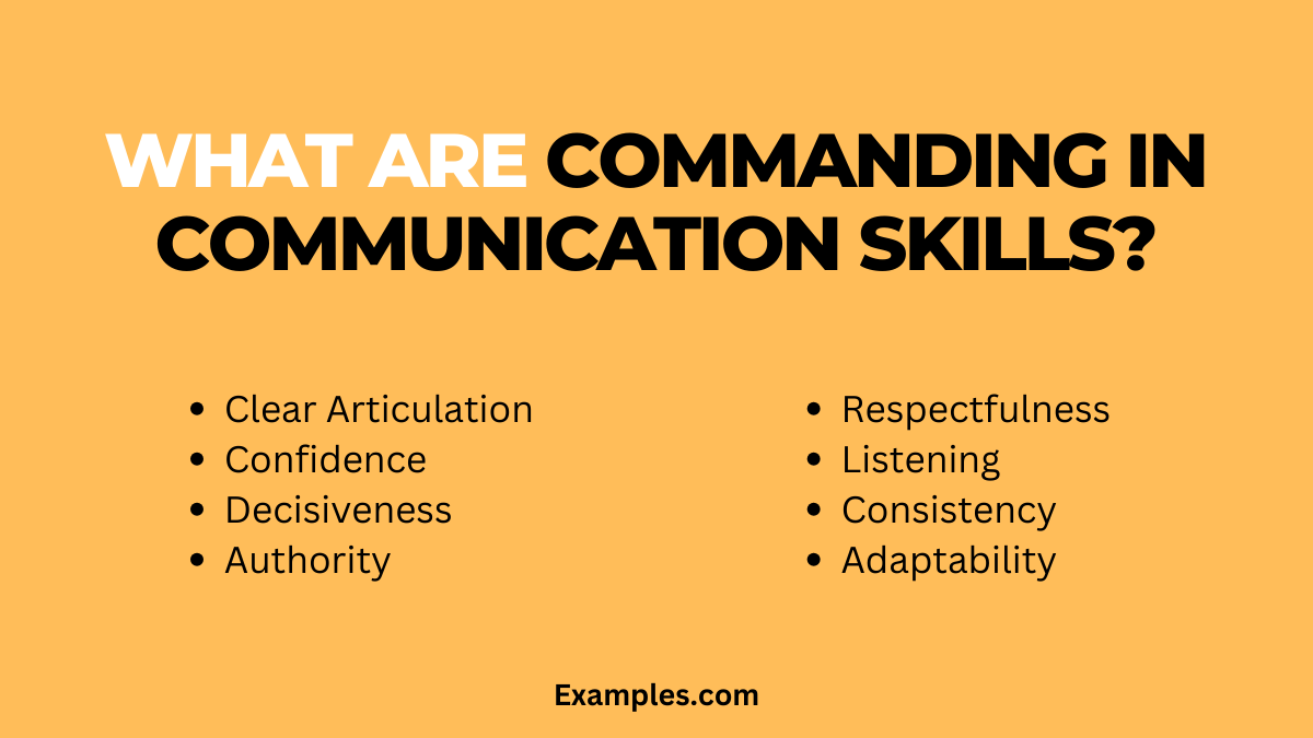 Commanding in Communication - 19+ Examples, How to Improve