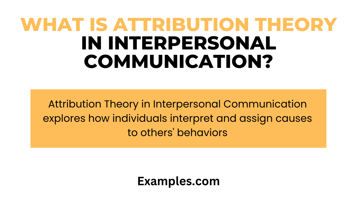 Attribution Theory in Interpersonal Communication - 19+ Examples, Elements