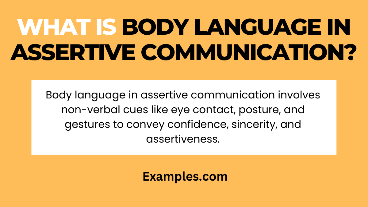 Body Language in Assertive Communication - 19+ Examples, How To Develop