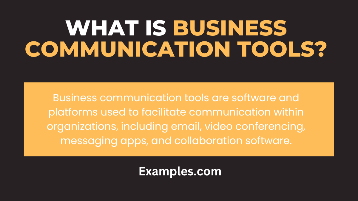 Business Communication Tools - 9+ Examples, Tips