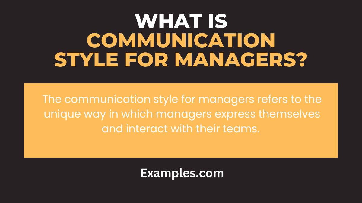 Communication Style for Managers - 9+ Examples, How to Communicate