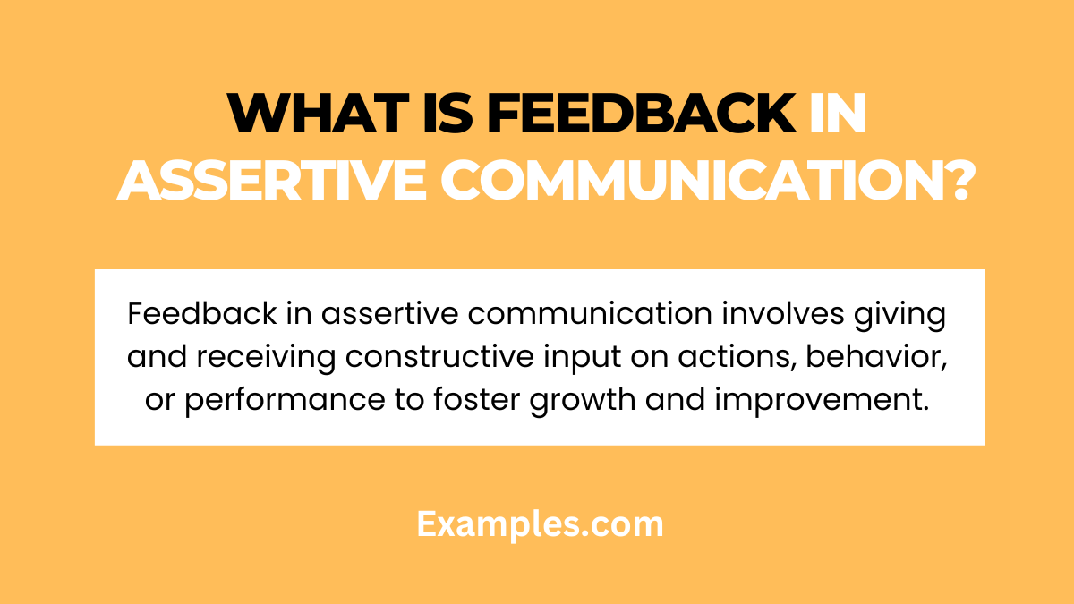 Giving Feedback in Assertive Communication - 19+ Examples, How to Provide