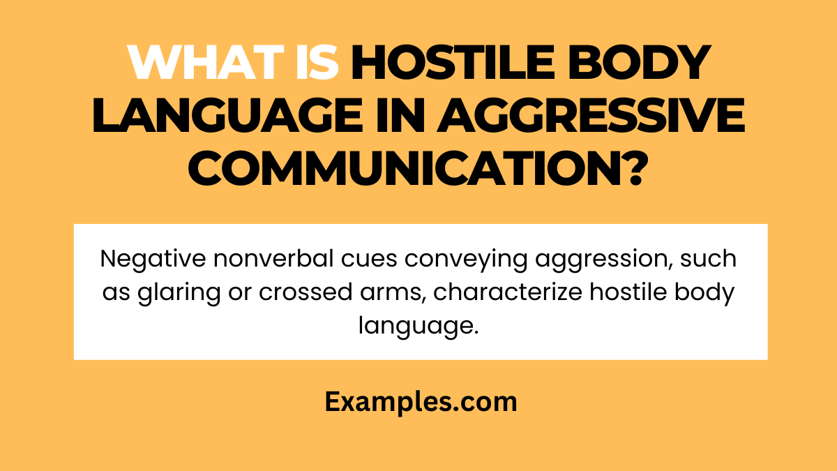 Hostile Body Language in Aggressive Communication - 19+ Examples