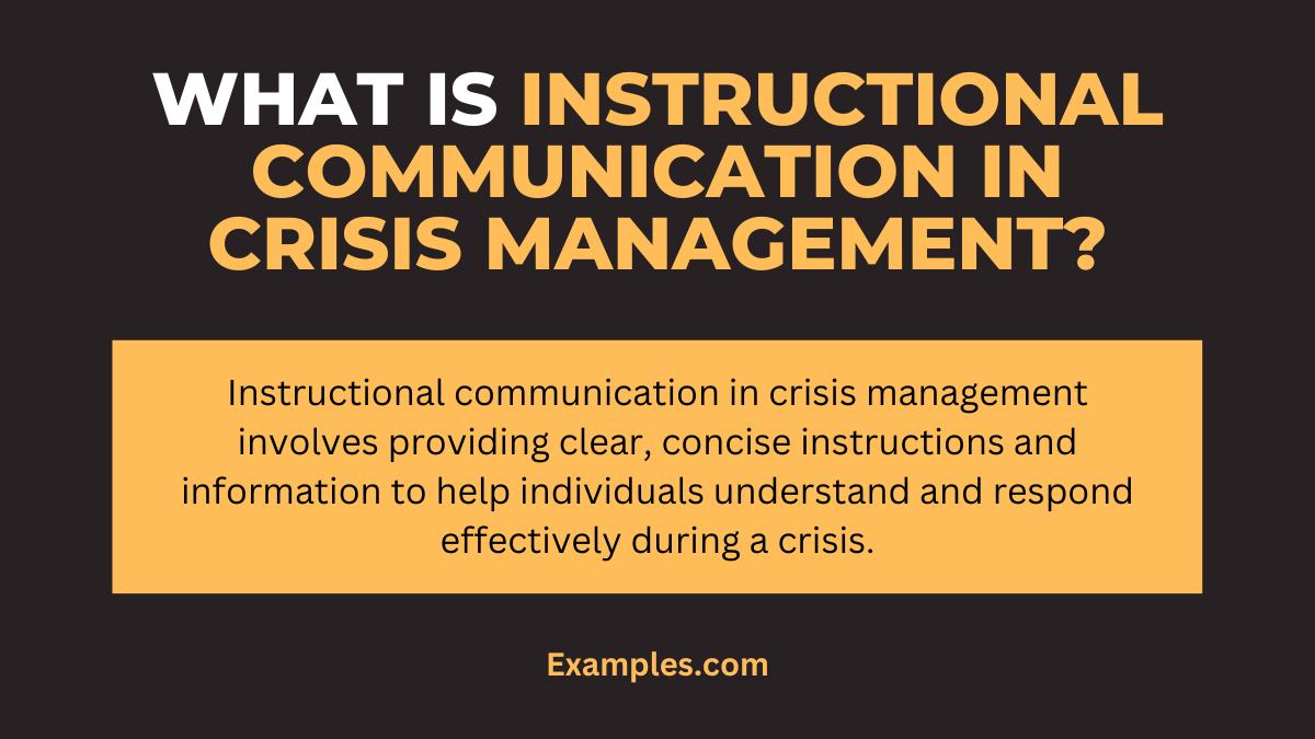 Instructional Communication in Crisis Management - 19+ Examples, How to ...