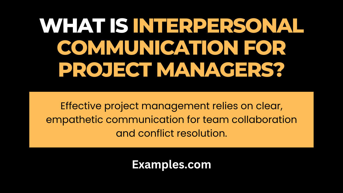 Interpersonal Communication for Project Managers - 19+ Examples, Tips