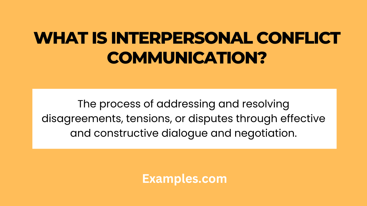Interpersonal Conflict Communication - 19+ Examples, How to Handle