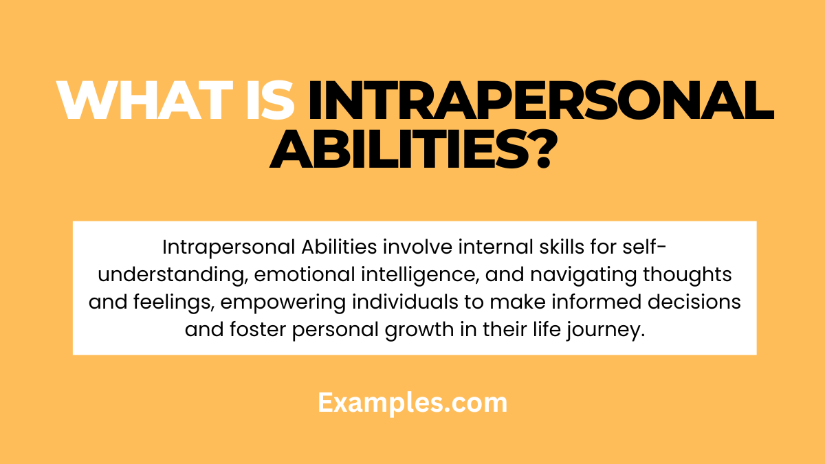 Intrapersonal Abilities - 24+ Examples, Tips