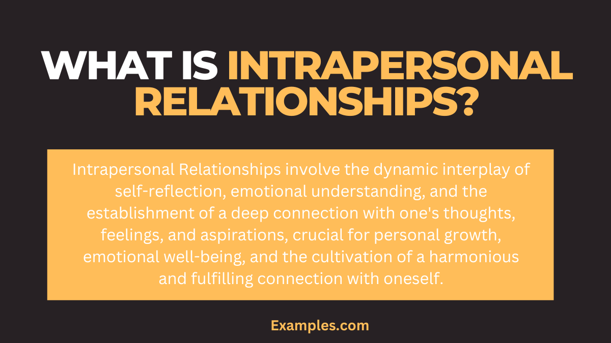 Intrapersonal Relationships - 24+ Examples, Tips