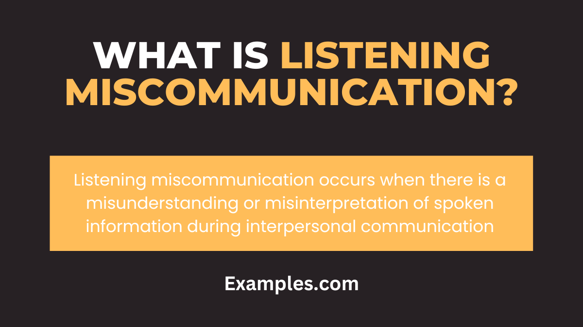 Listening Miscommunication - 19+ Examples