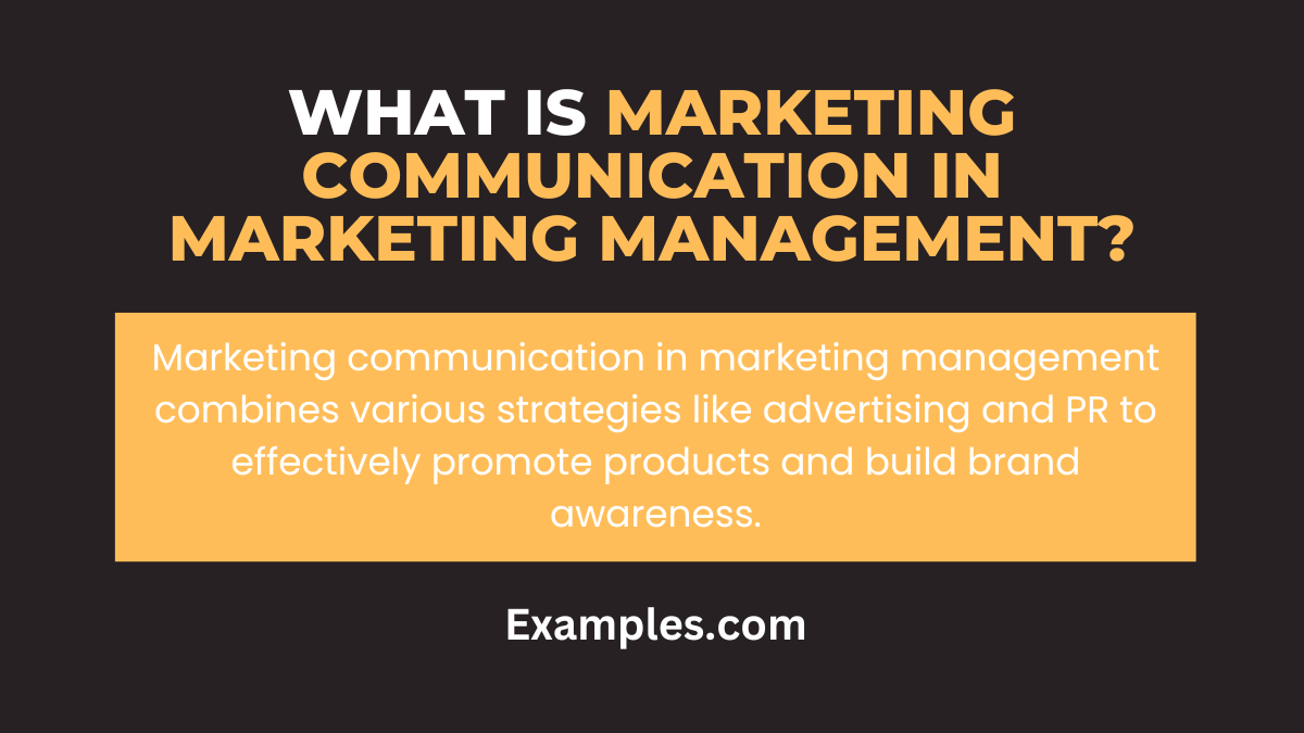 Marketing Communication in Marketing Management - 14+ Examples