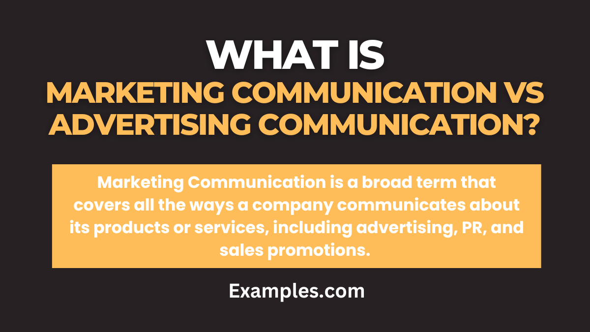 Marketing Communication vs Advertising Communication - 19+ Examples