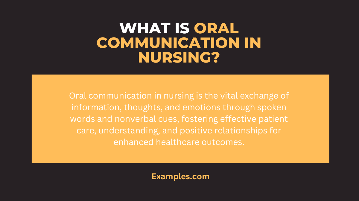 Oral Communication in Nursing Examples , pdf