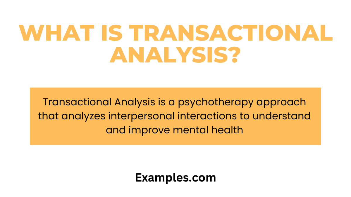 Transactional Analysis: Examples, Pdf