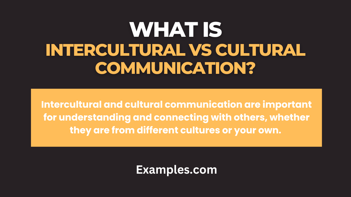 Intercultural vs Cultural Communication: Difference b/w, Comparison b/w ...