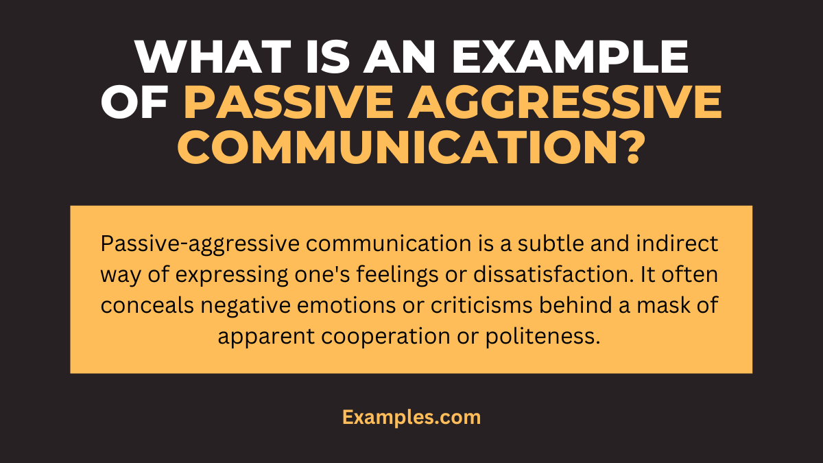 How to Communicate with a Passive Aggressive Person?