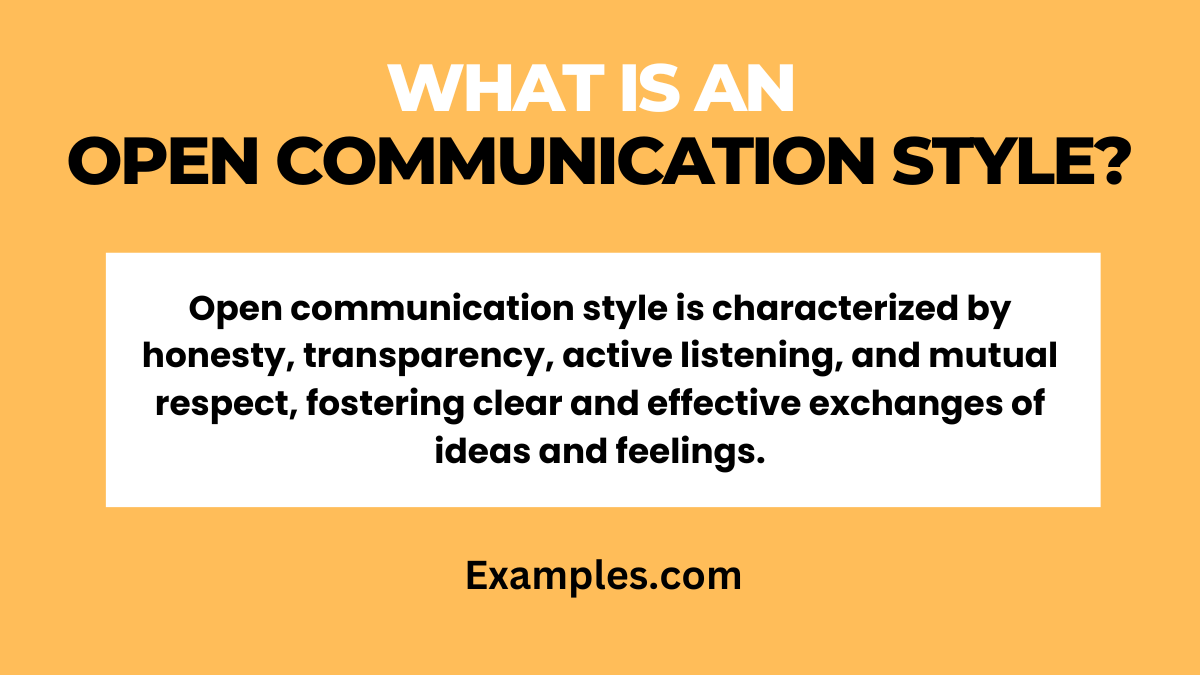 Open Communication Style - 19+ Examples, Benefits