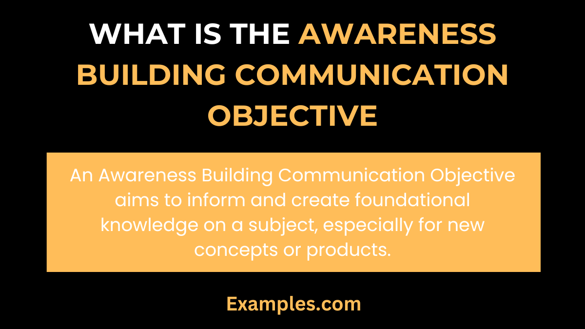 Awareness Building Communication Objective - 19+ Examples, Types