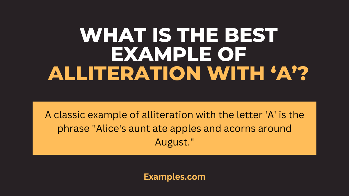 Alliteration with A - 16+ Examples, How to Write, PDF, Tips