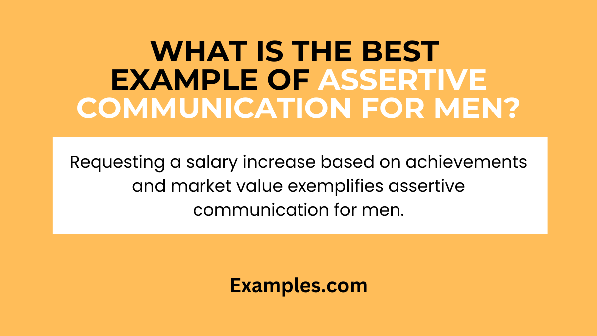 Assertive Communication for Men - 19+ Examples
