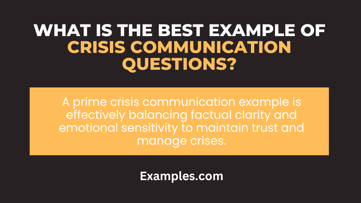 Crisis Communication Questions - 14+ Examples