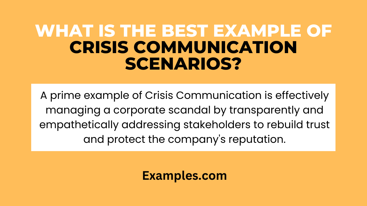 Crisis Communication Scenarios - 14+ Examples