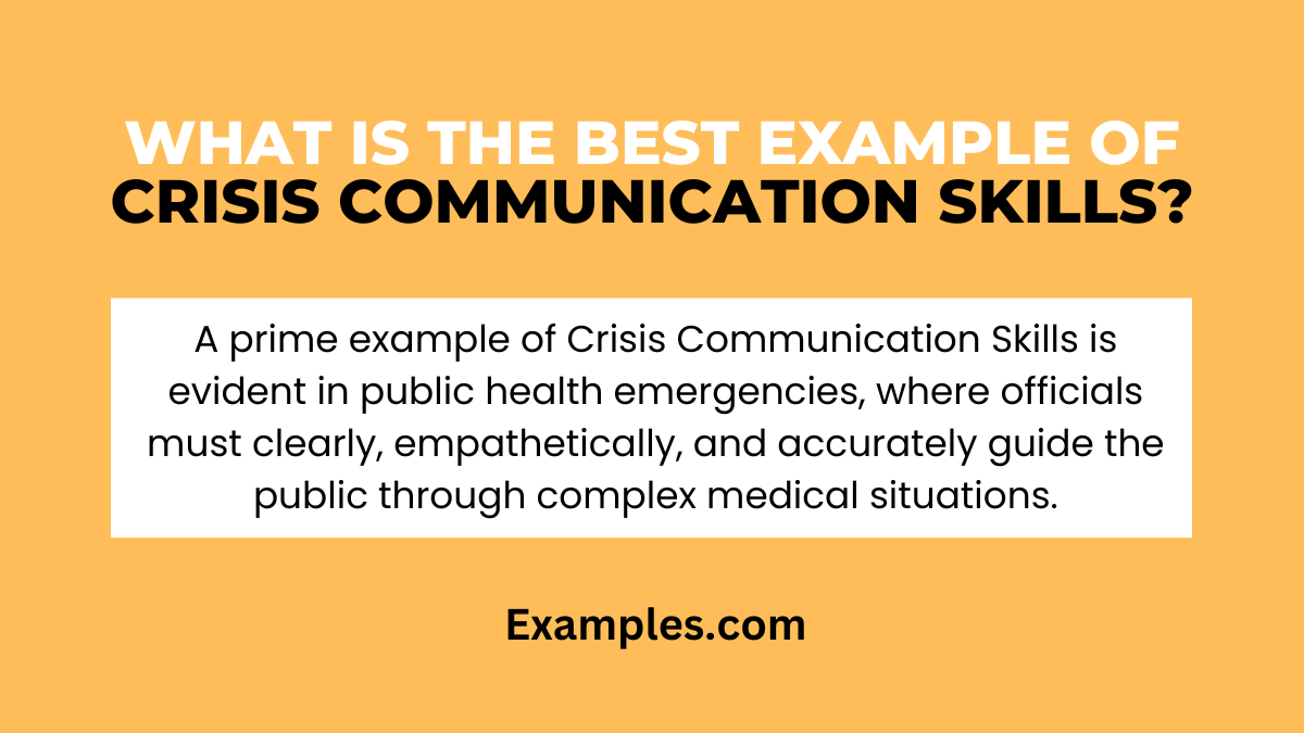 Crisis Communication Skills - 14+ Examples
