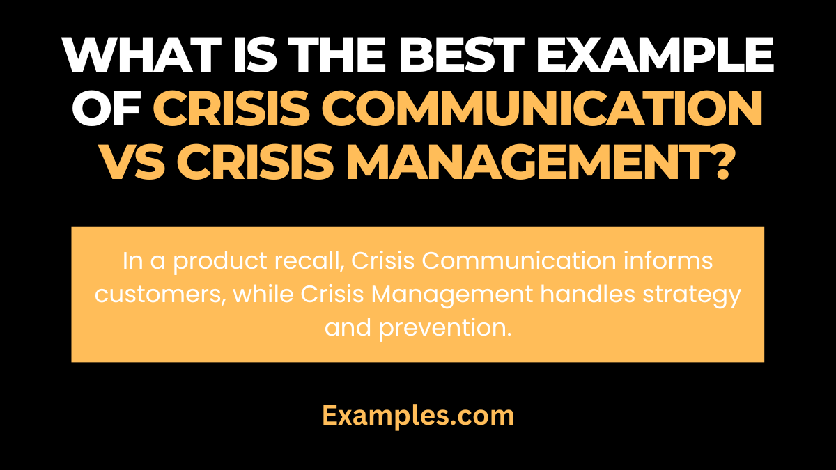 Crisis Communication vs Crisis Management - 9+ Examples
