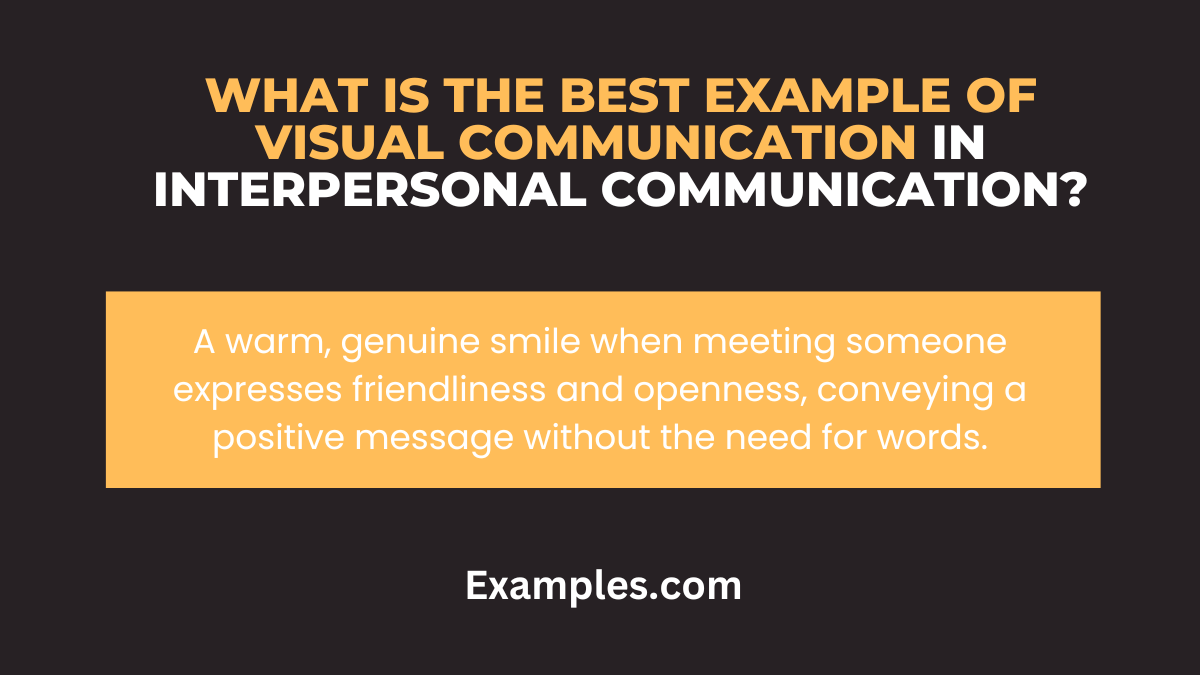 Visual Communication in Interpersonal Communication - 19+ Examples