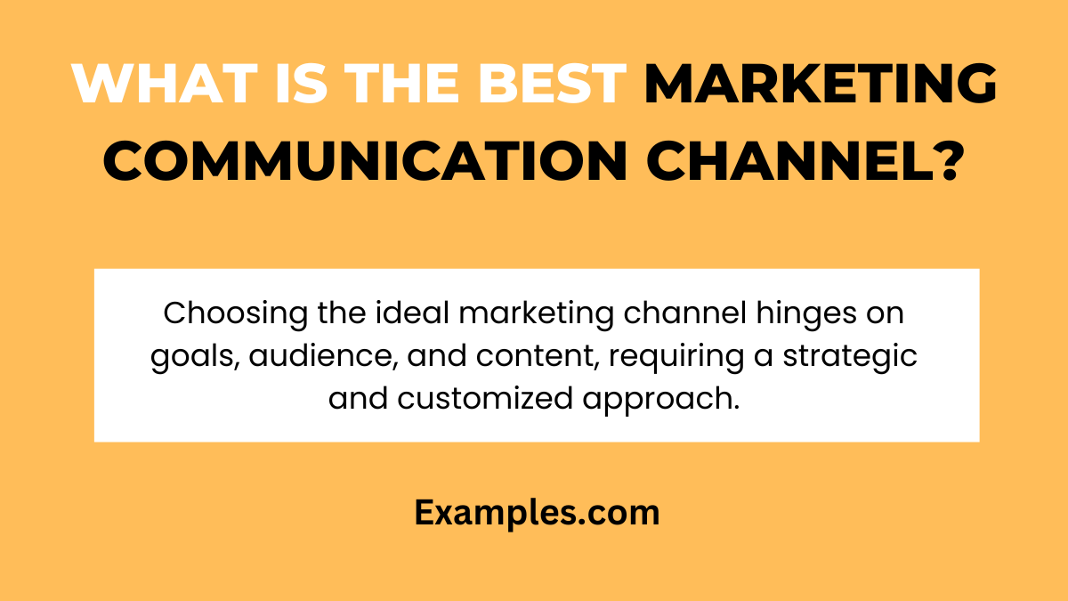 Marketing Communication Channels - Examples, How to choose