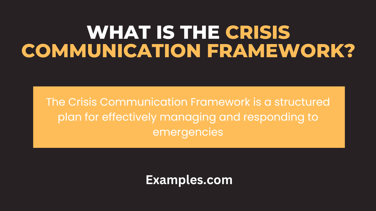 Crisis Communication Framework - Examples