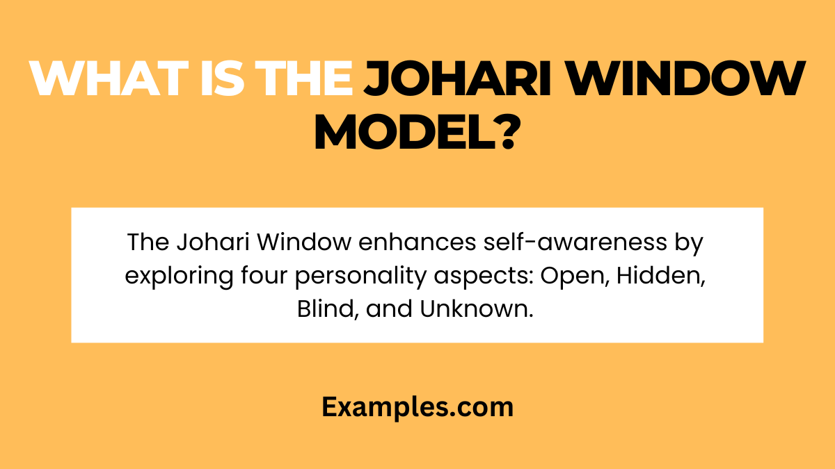 Johari Window Model - 19+ Examples
