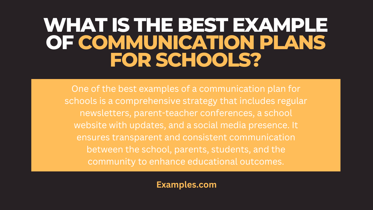 Communication Plans for Schools - 19+ Examples, How to Create, Tips