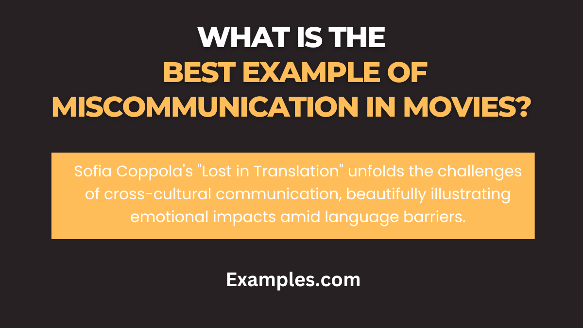 Miscommunication in Movies: Examples, Pdf