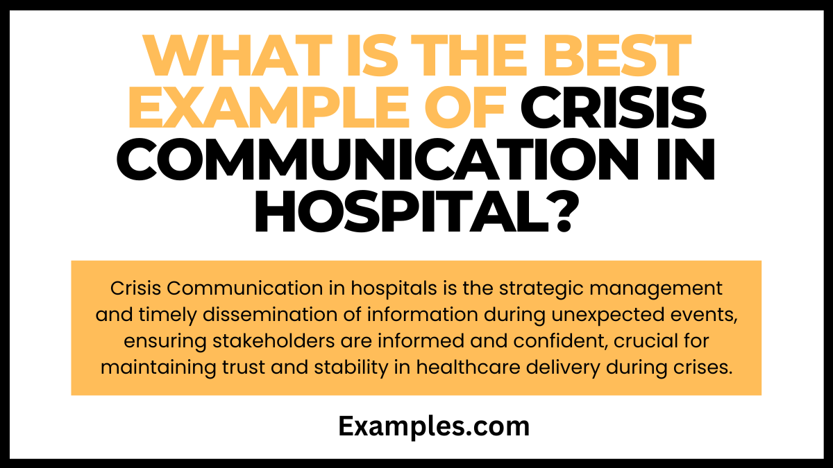 Crisis Communication in Hospital - 19+ Examples, How to improve, Tips