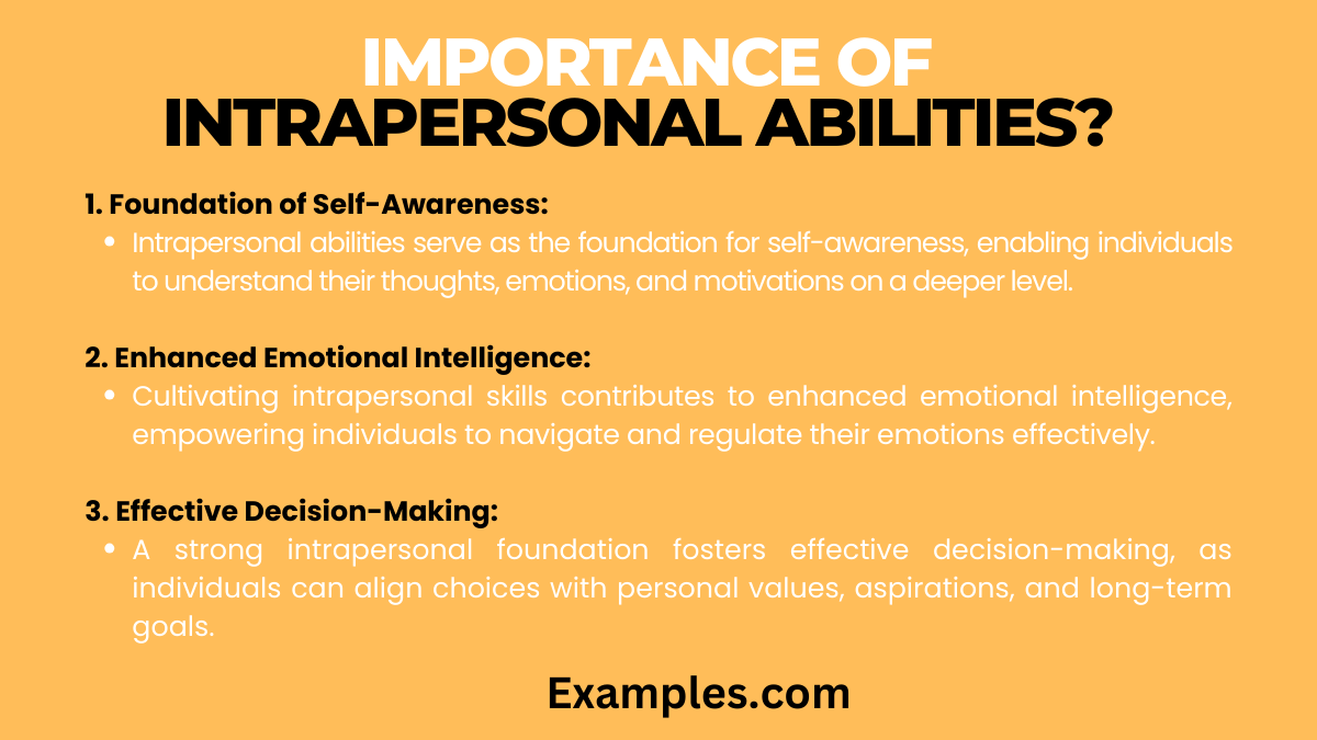 Intrapersonal Abilities - 24+ Examples, Tips