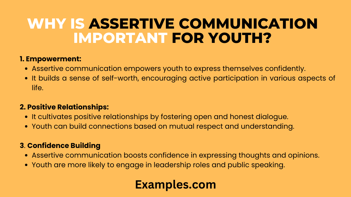 Assertive Communication For Youth - 19+ Examples, Tips