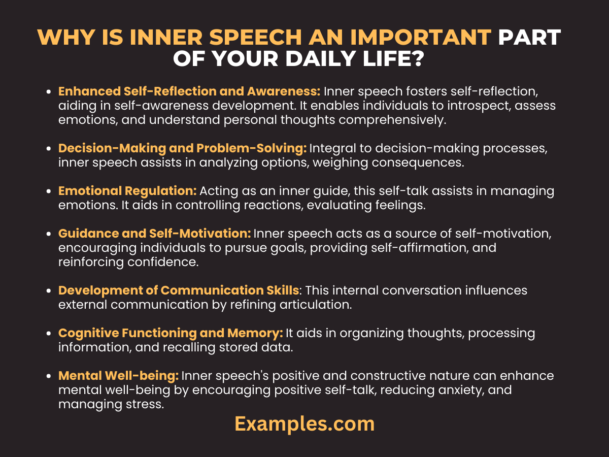 Why Inner Speech is Important?