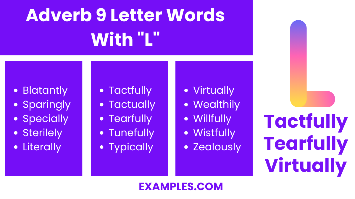 9 Letter words with l; Meaning, PDF