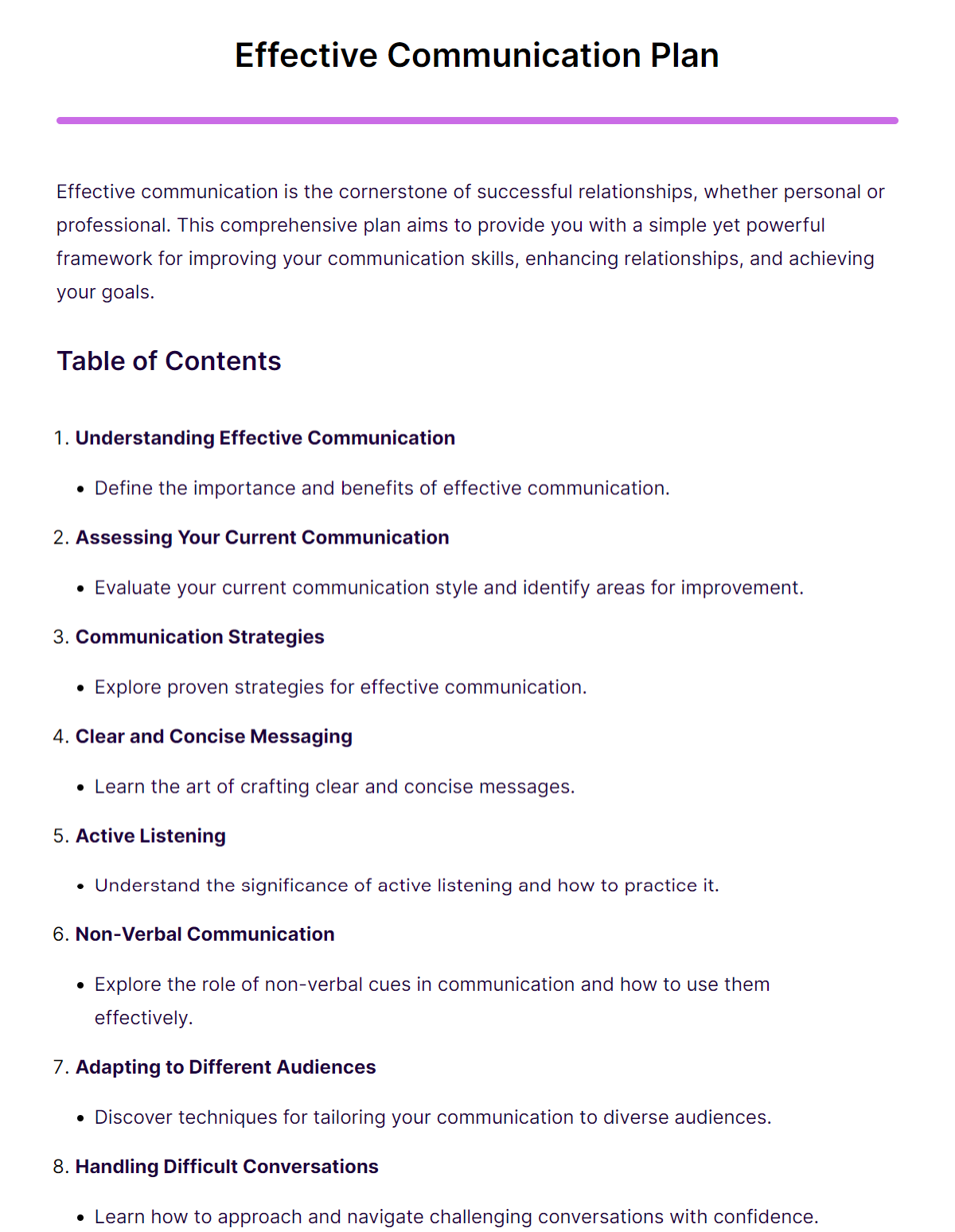 Effective Communication Plan: Examples, How to Write, Pdf