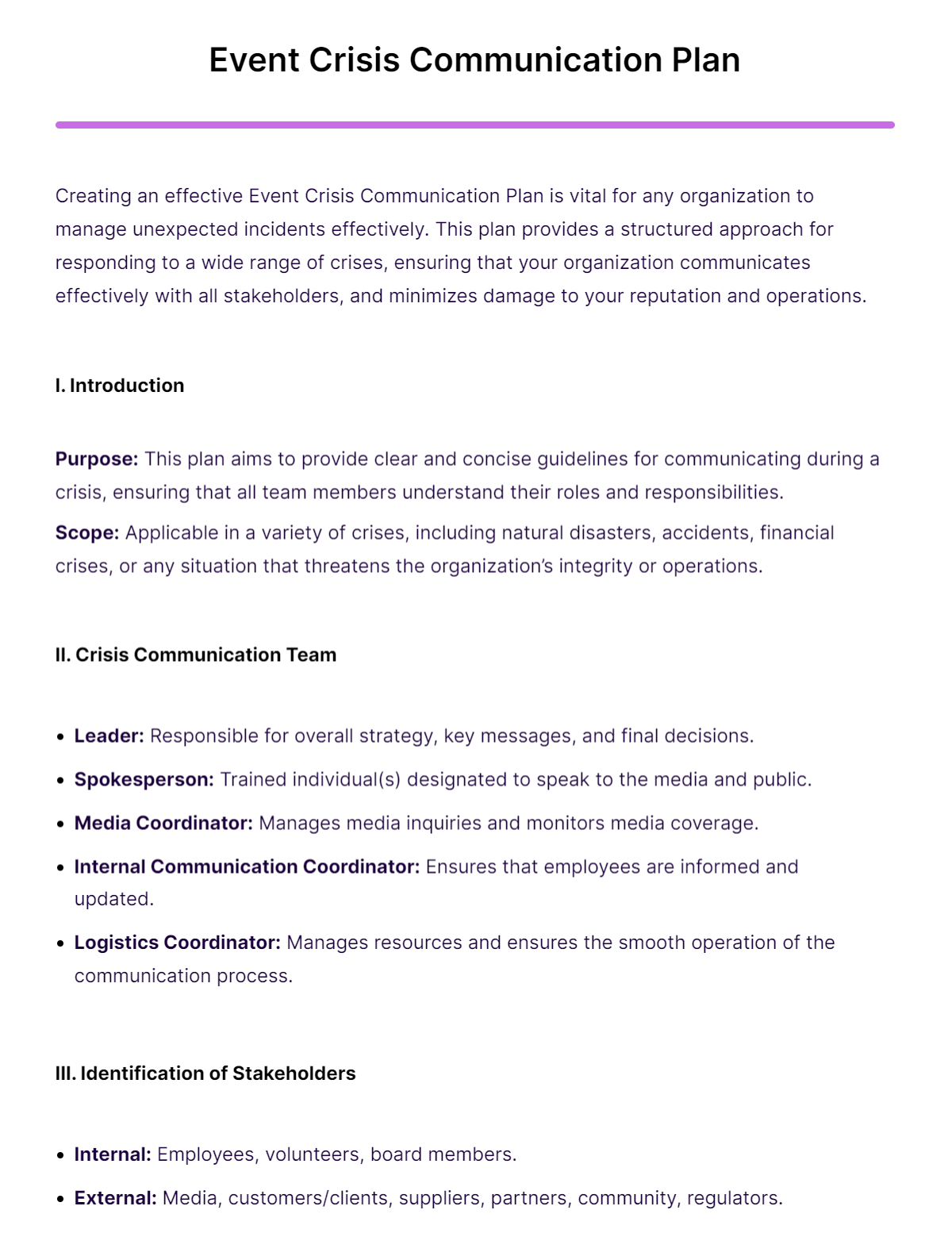 Event Communication Plan - 6+ Examples, How to Create