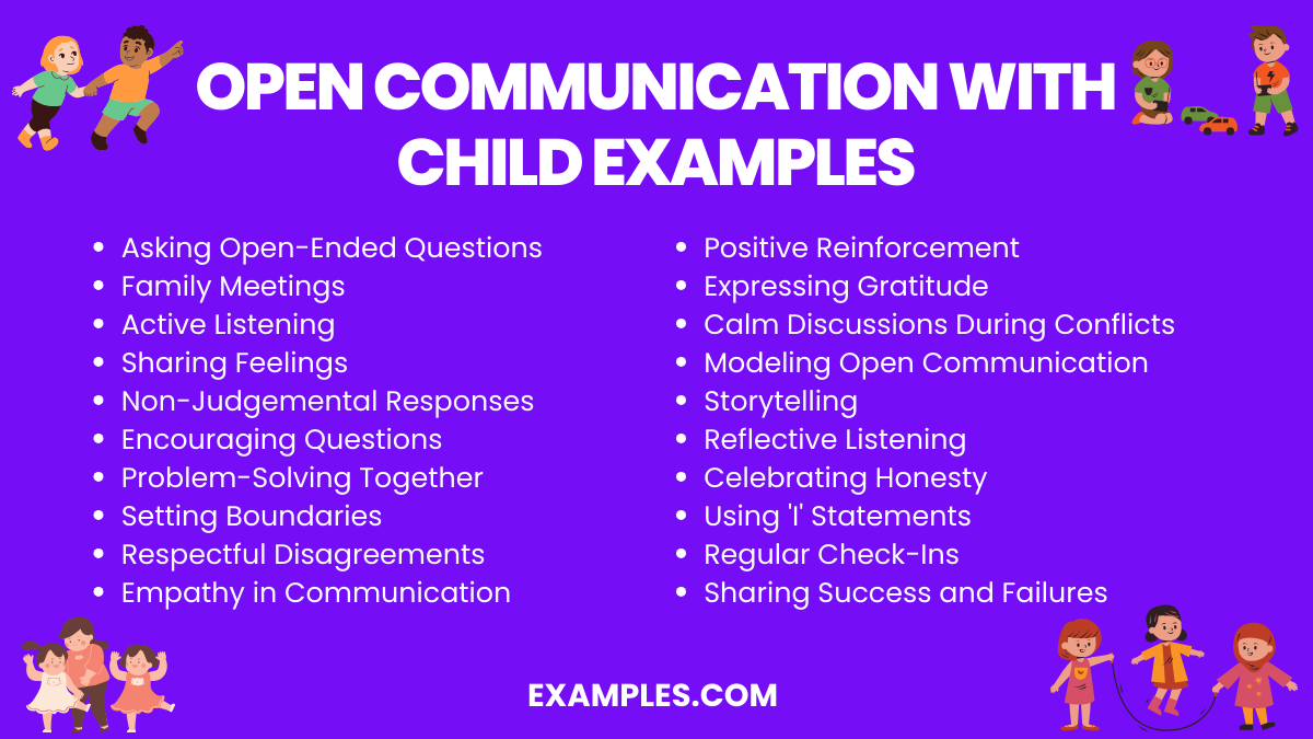 Open Communication with Child: Examples, PDF