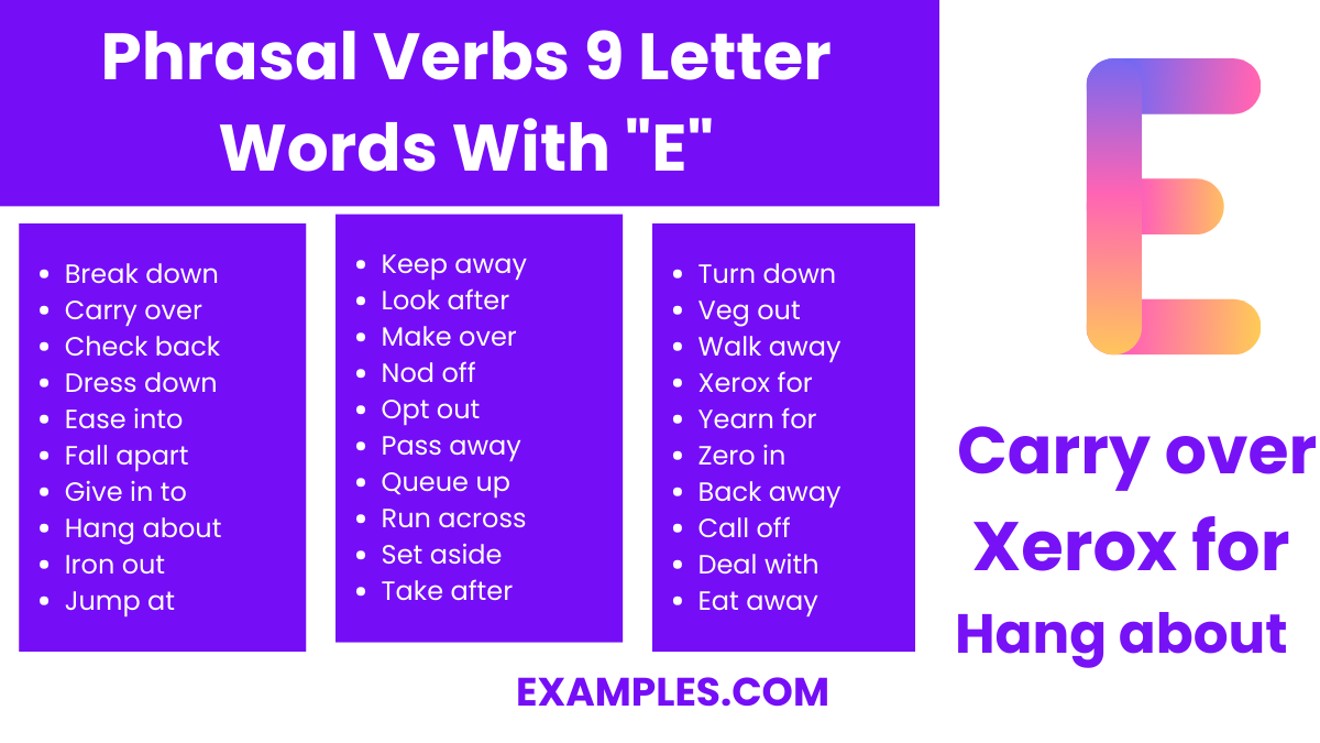 9 Letter words with E, Meaning, Pdf